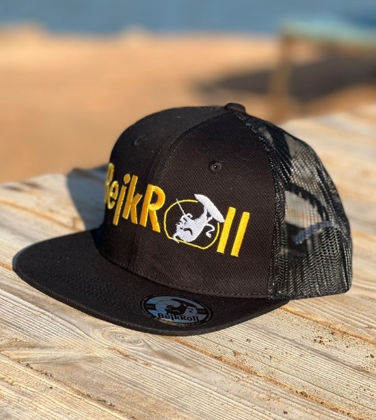 Cap SNAP Trucker black with logo BejkRoll